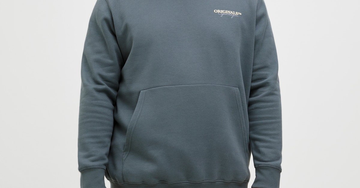 Përshtatja e lirshme Hoodie PLUS Pranga me brinjë Vendosur në mëngë ...