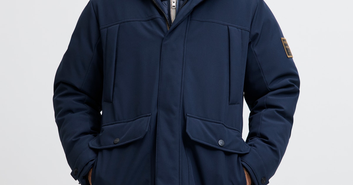 Hood with string regulation Parka | Dark Blue | Jack & Jones®