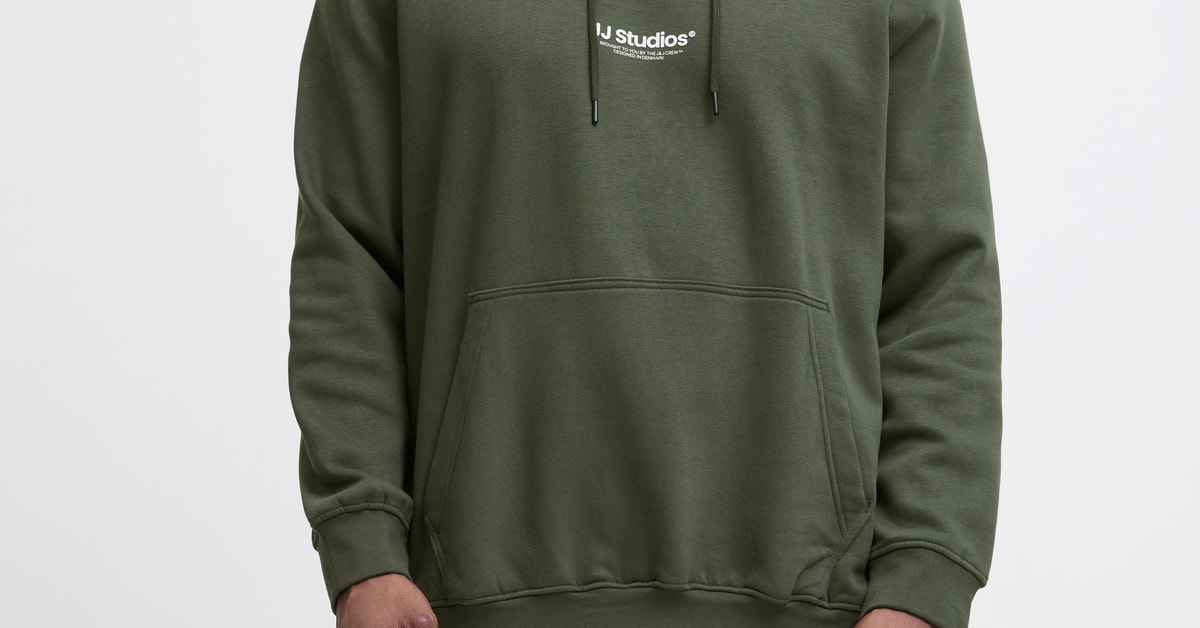 Φούτερ με κουκούλα Plus Size | Dark Green | Jack & Jones®