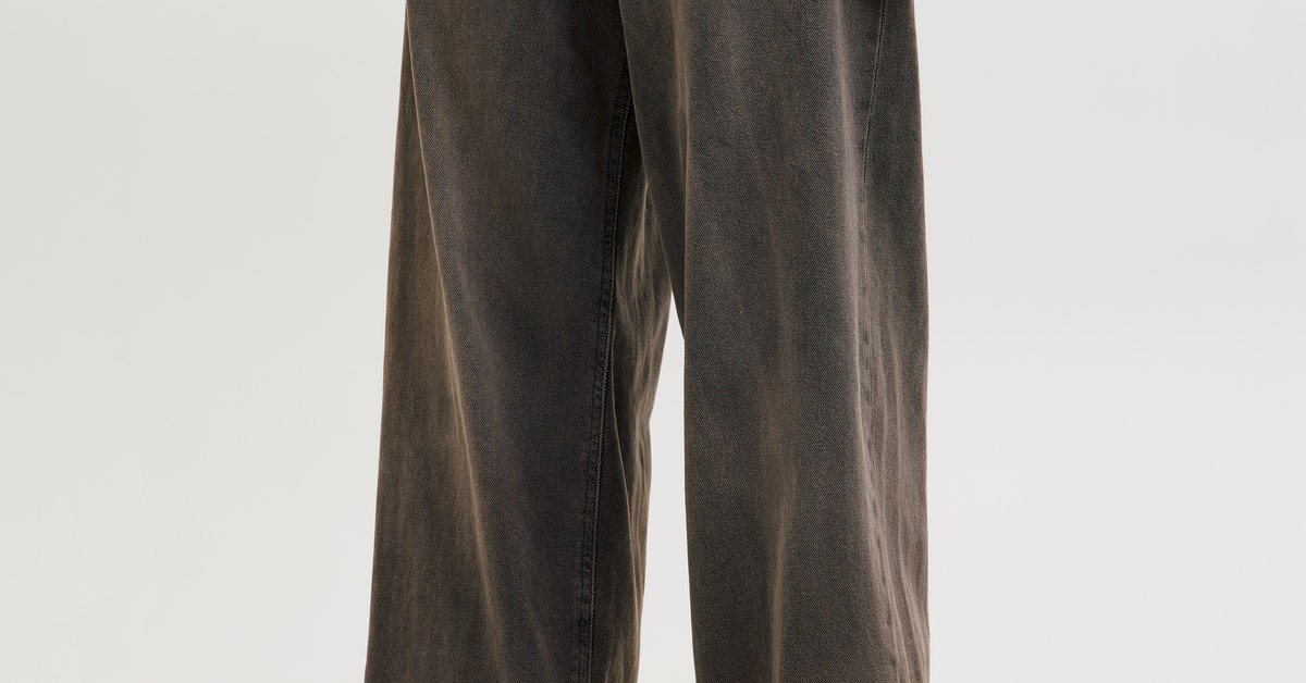 JXKYOTO BAGGY LW JEANS R227 DNM SN | Dark Brown | JJXX®