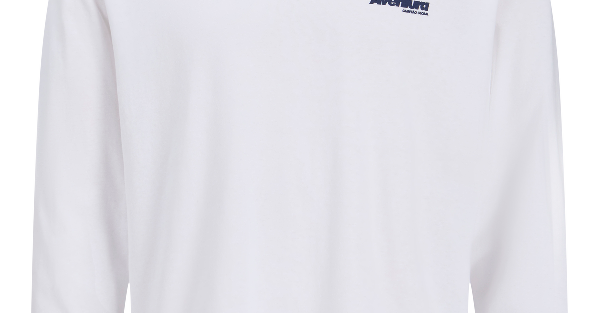 T-shirt Estampar Decote Redondo | Branco | Jack & Jones®