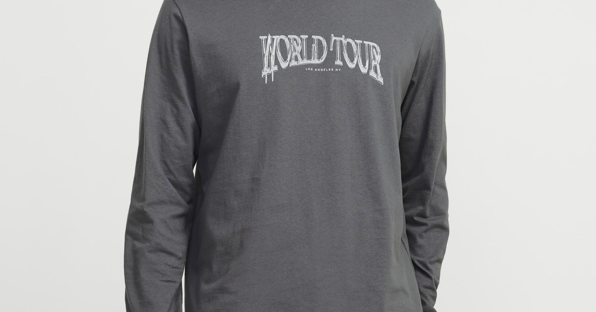 T-shirt Imprimé Col ras du cou | Gris foncé | Jack & Jones®