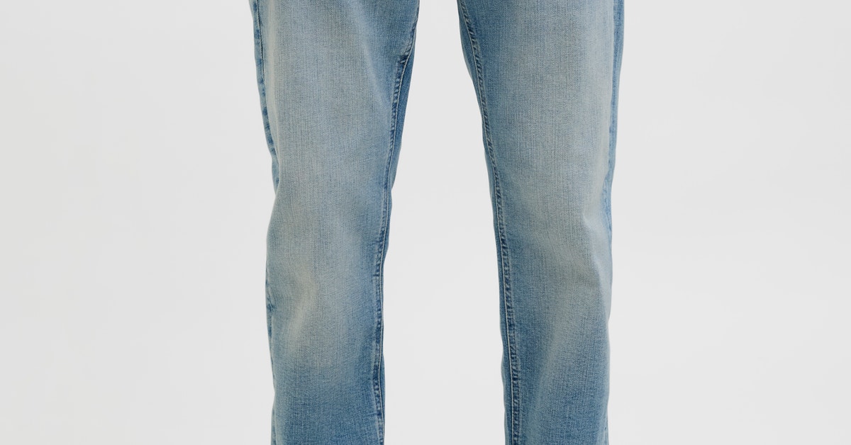 JJIMIKE JJORIGINAL JOS 911 Jeans i tapered fit | Mellemblå | Jack & Jones®