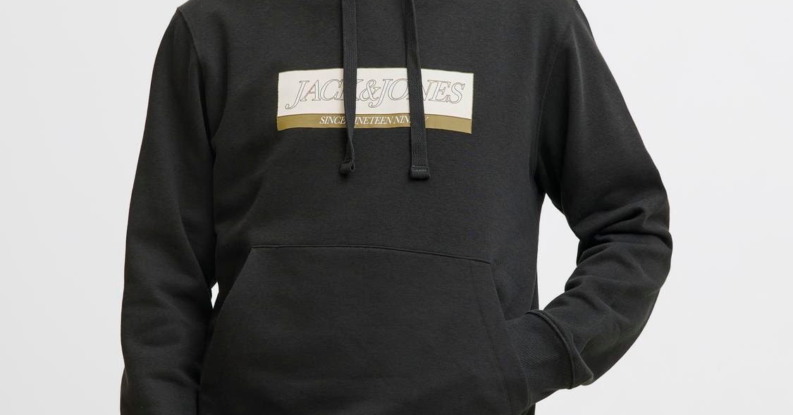 Hoodie | Black | Jack & Jones®