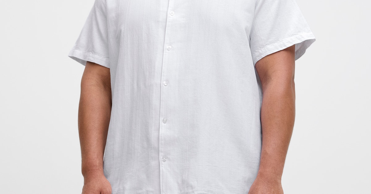 Plus Size Camisa Corte relaxed | Blanco | Jack & Jones®