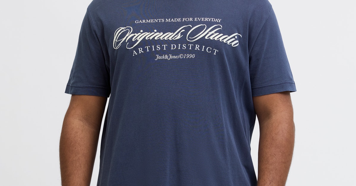 Plus Size T-shirt | Dark Blue | Jack & Jones®