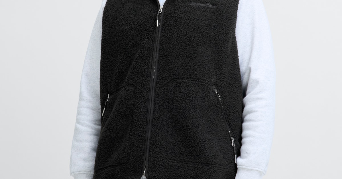 Plus Size Chaleco de peluche | Negro | Jack & Jones®