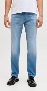JJIMIKE FOX GE 422 SN Tapered fit jeans | Medium Blue | Jack & Jones®