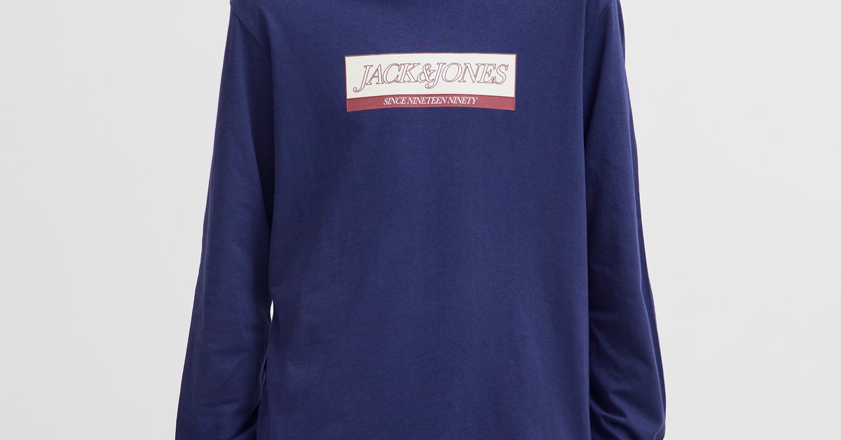 Longsleeved T-shirt | Azul Escuro | Jack & Jones®